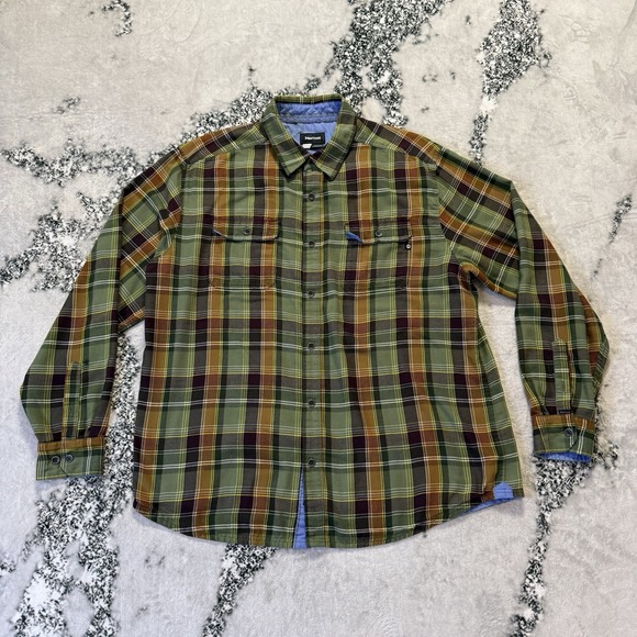 Marmot | Shirts | Marmot For Life Shirt Mens Size Xxl Green Plaid ...